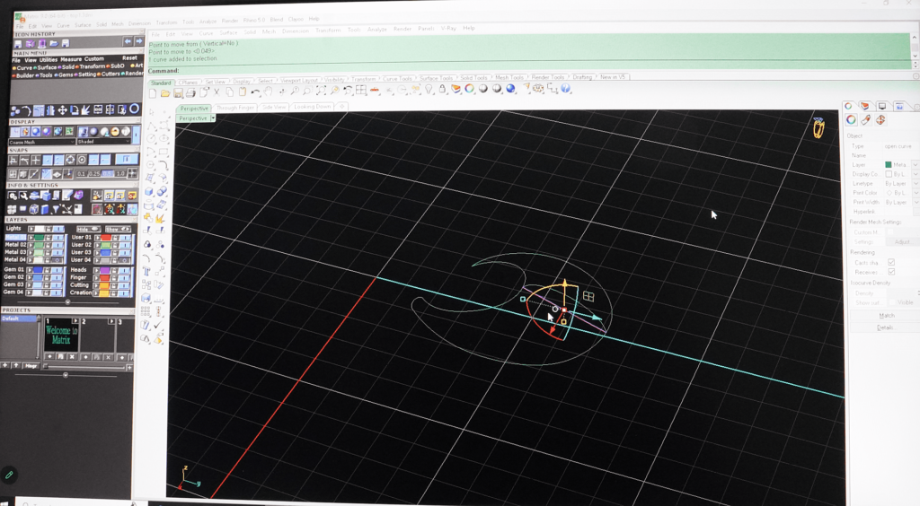 Jewellery CAD Rendering with Matrix Gold: Transforming Designs into Stunning Visuals by J K ...
